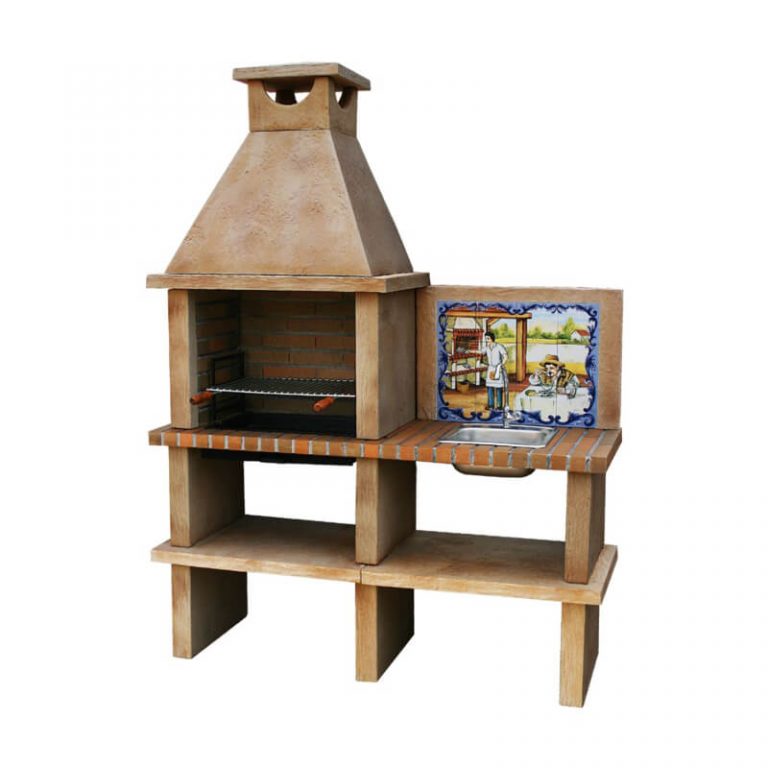 BBQ en Pierre avec Carreux AV145RE - Impexfire